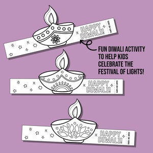 Printable Diya Light Craft for Diwali, Perfect Diwali Activity for Kids ...