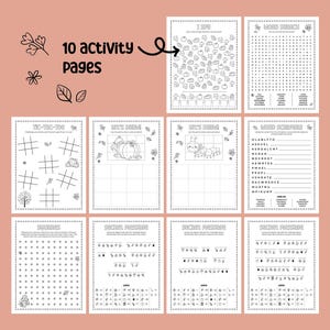 Fall Printable Activity Bundle Including Coloring Pages, Word Search ...