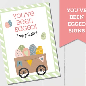 You've Been Egged Game, Printable You've Been Egged Kit, Easter Egging ...