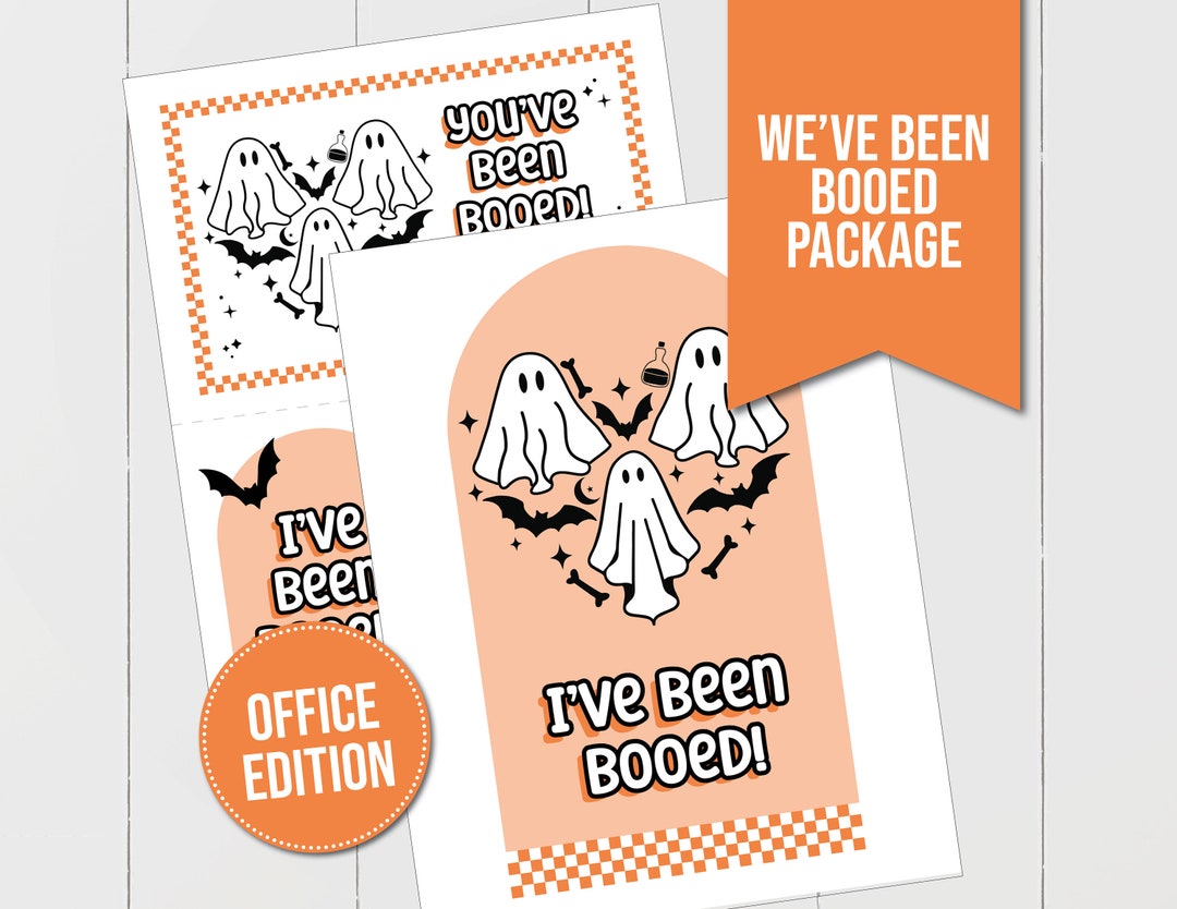 I've Been Booed Coworker Game, You've Been Booed for Office, Halloween ...