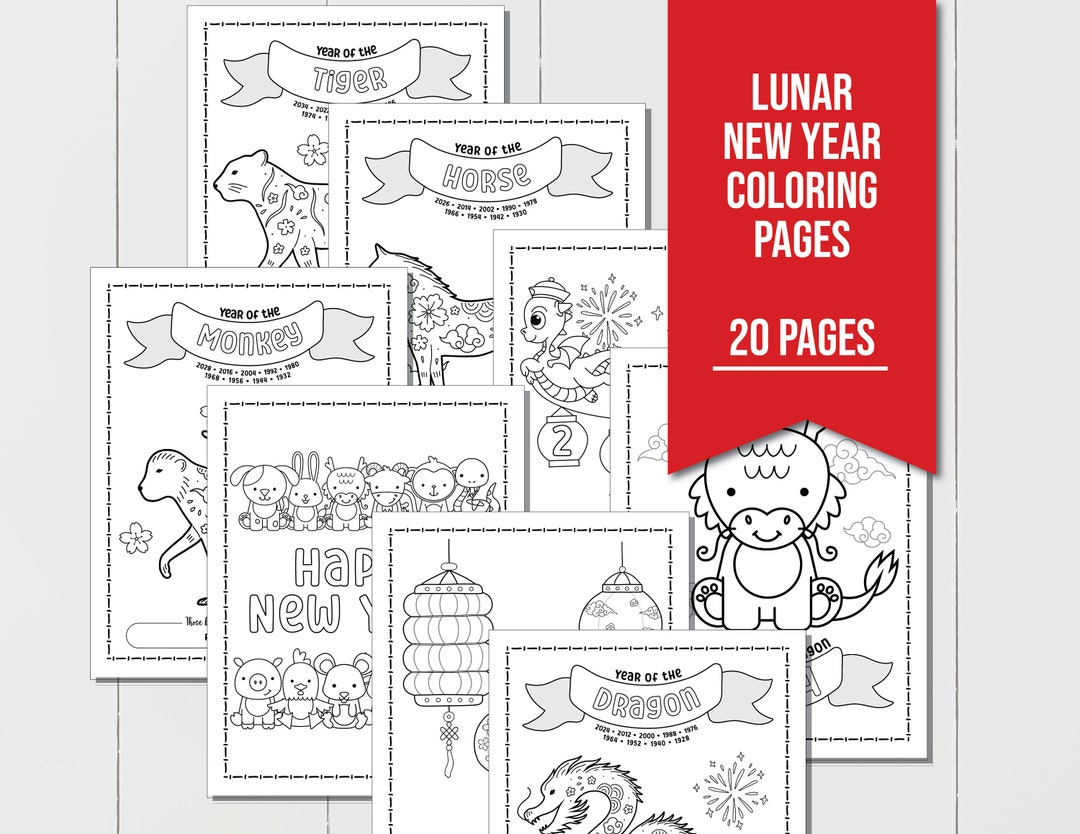 Chinese New Year Coloring Pages, Chinese New Year Kids Activities, Year ...