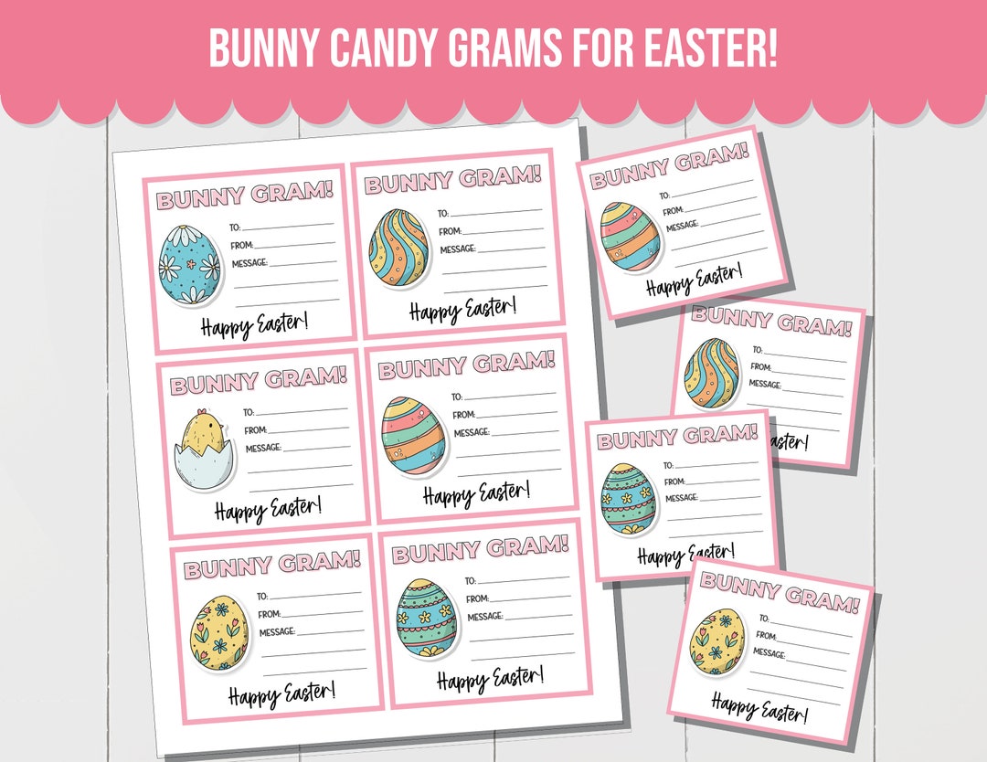 Bunny Gram Fundraiser Flyer PTO Easter Candy Gram Fall School ...