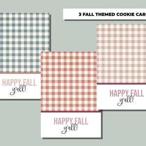 Fall Mini Cookie Card, Printable Mini Cookie Card for Autumn Cookies ...