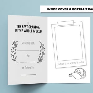 All About Grandpa Printable Book, Father's Day Activity for Kids ...