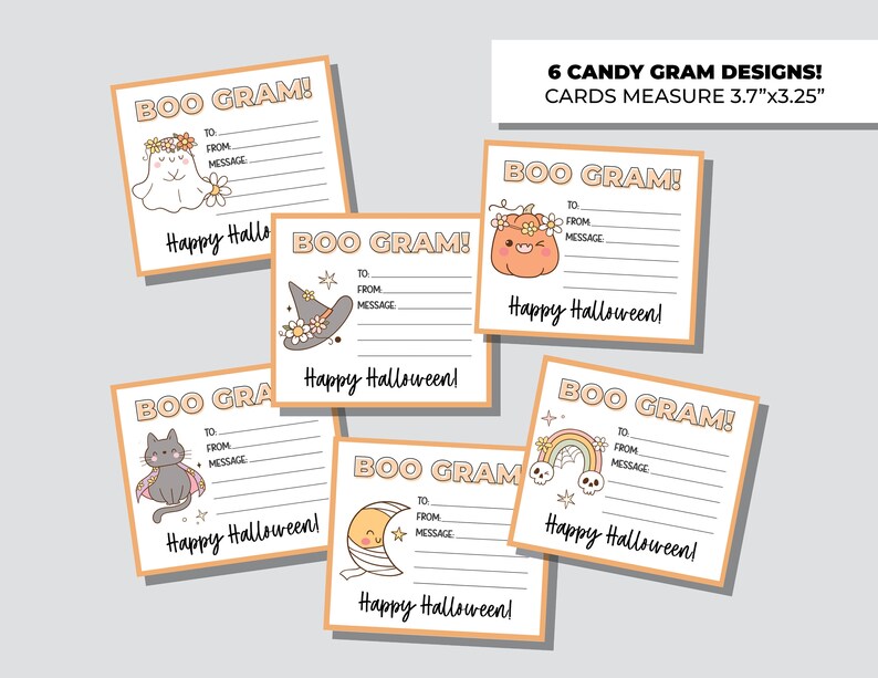 Halloween Boo Gram Fundraiser Flyer PTO Halloween Candy Gram Fall ...