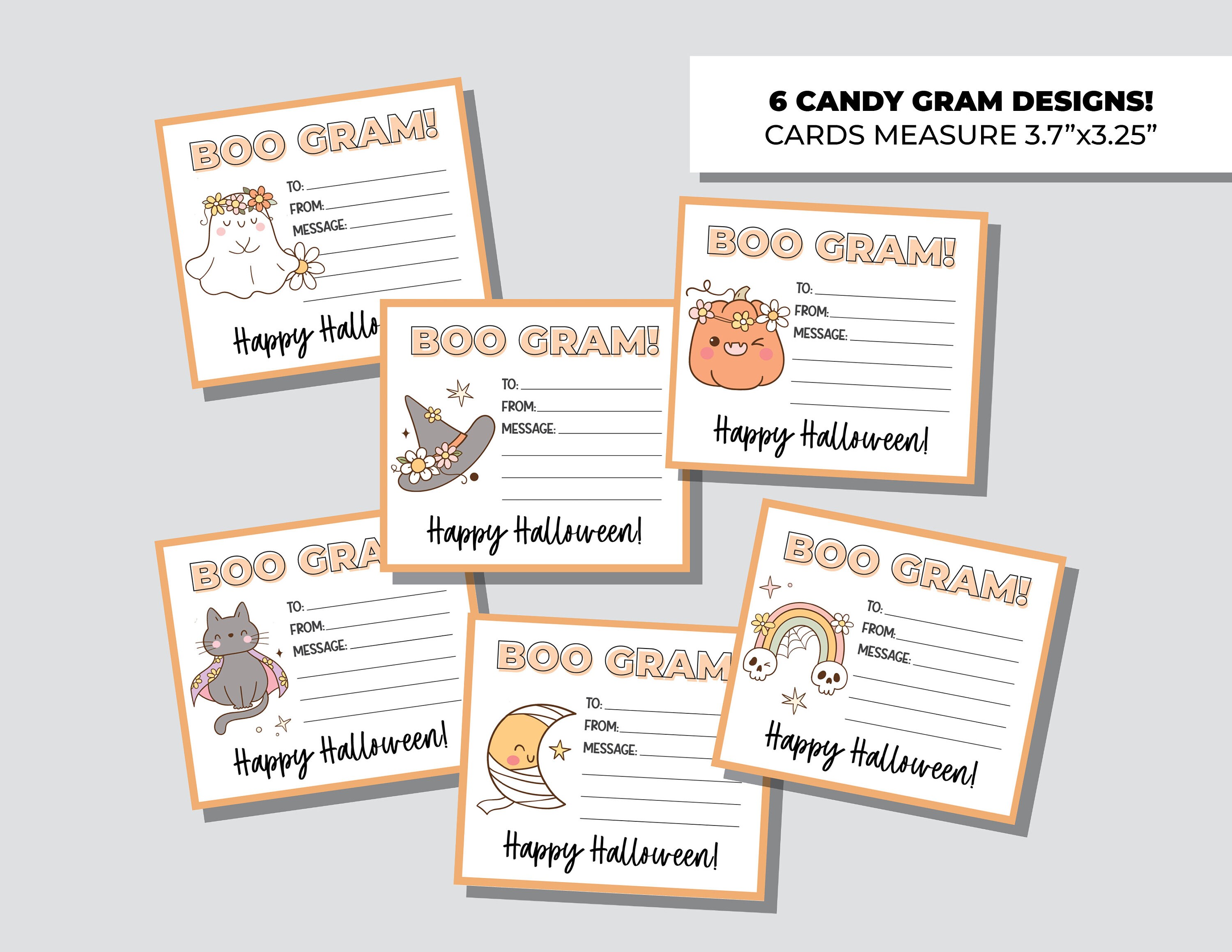 Halloween Boo Gram Fundraiser Flyer PTO Halloween Candy Gram Fall ...