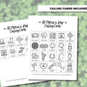 St Patricks Day BINGO Game Printable Game for Classroom - Etsy