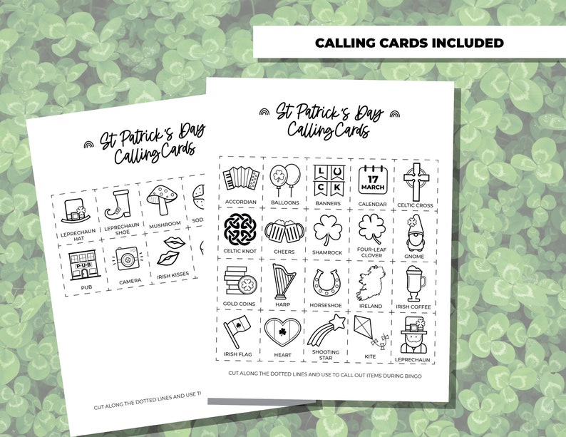 St Patricks Day BINGO Game Printable Game for Classroom | Etsy