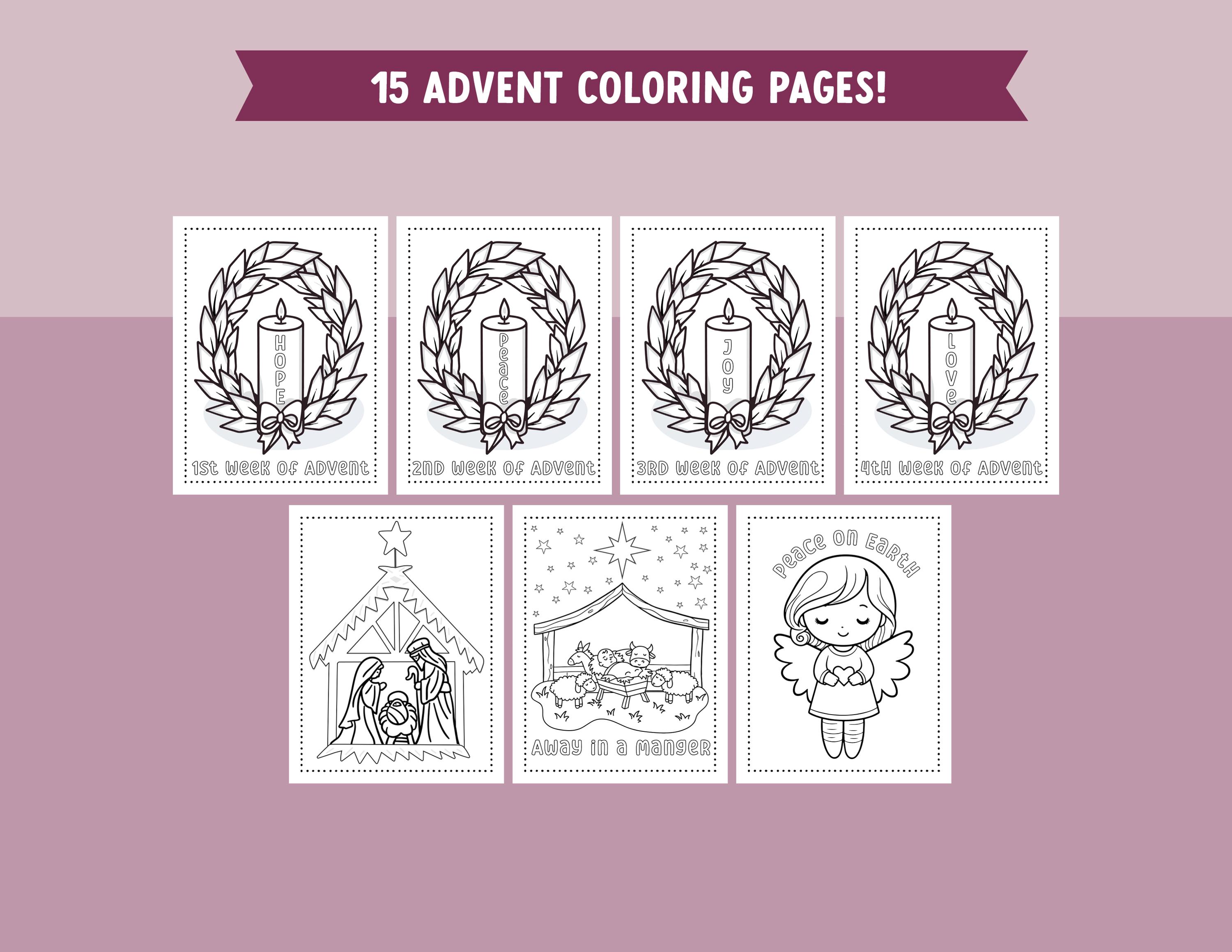 Nativity Coloring Pages, Christian Christmas Kids Activities, Bible ...