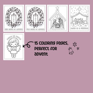 Advent Activity Bundle Including Nativity Coloring Pages, Nativity ...