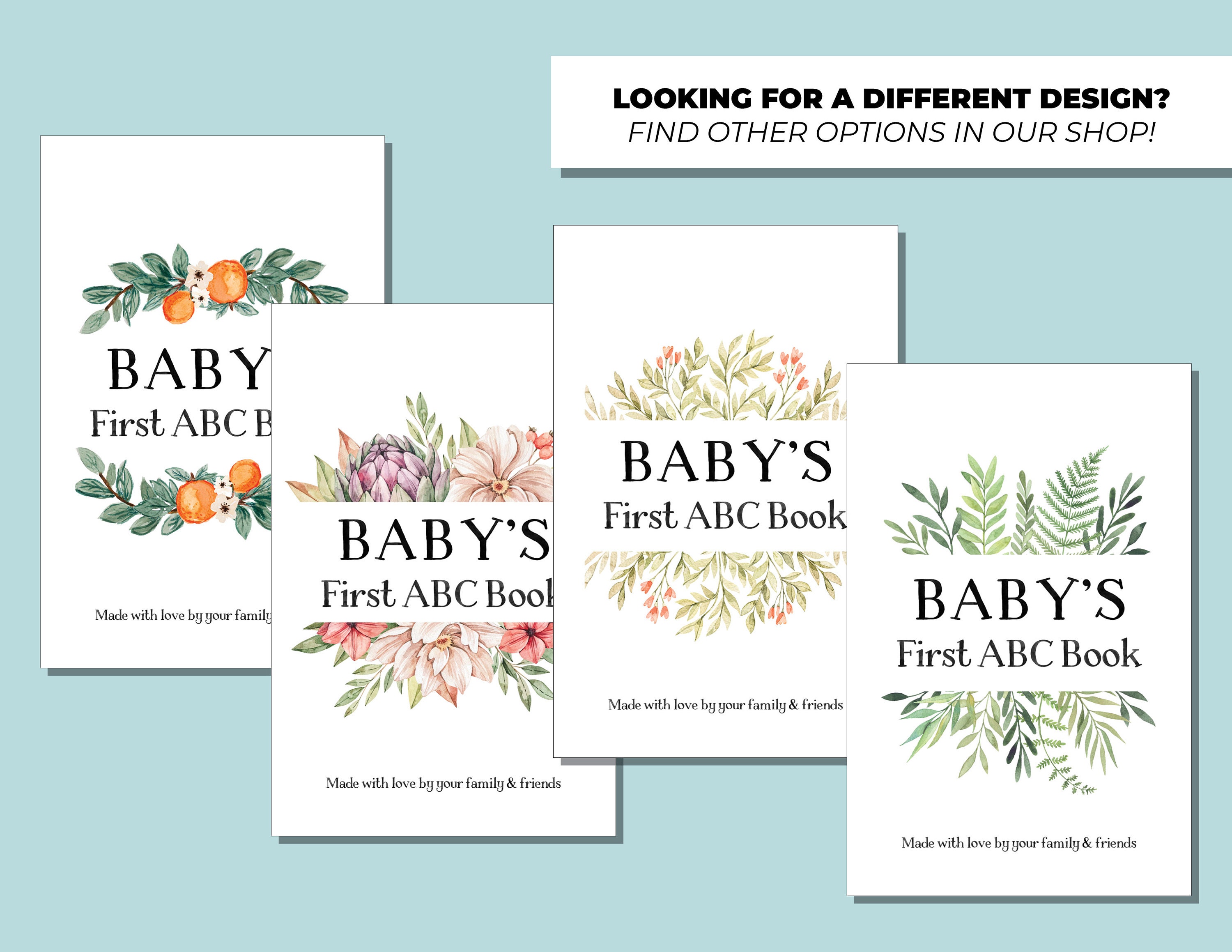 Adventure Baby Shower Game Bundle Babys 1st ABC Book First - Etsy