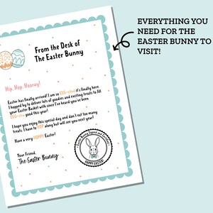 Easter Bunny Printable Letter, Letter From the Easter Bunny, Kids ...