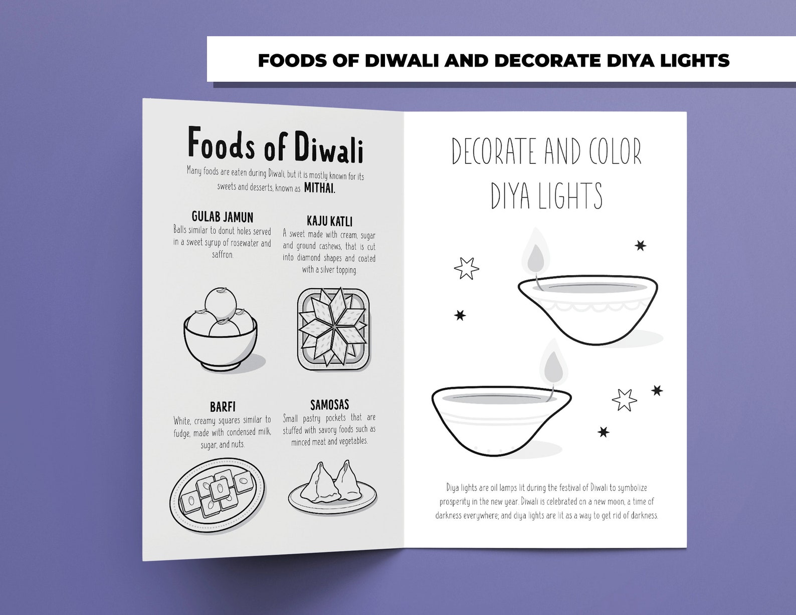 All About Diwali Printable Book Perfect Diwali Activity for - Etsy