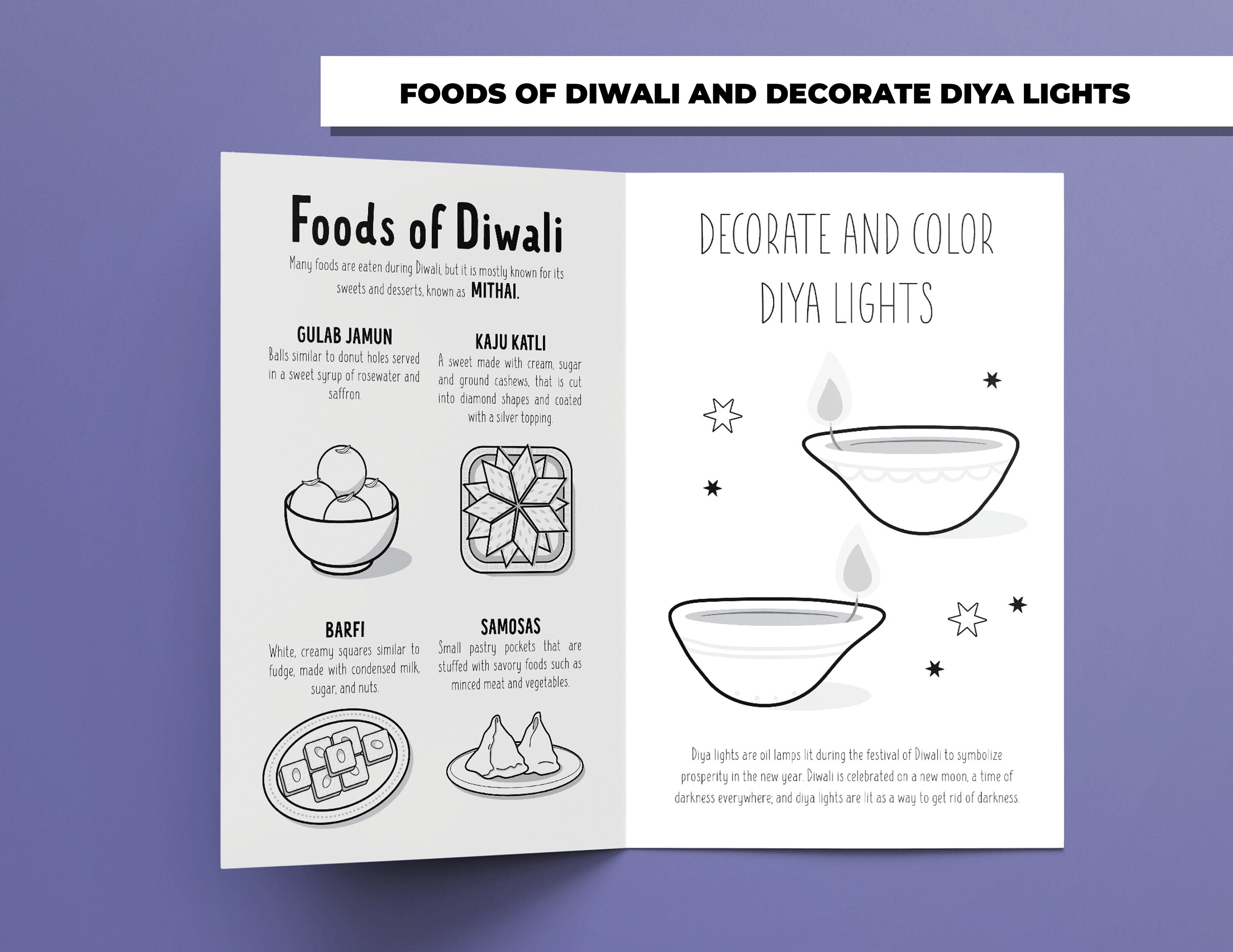 All About Diwali Printable Book Perfect Diwali Activity for - Etsy