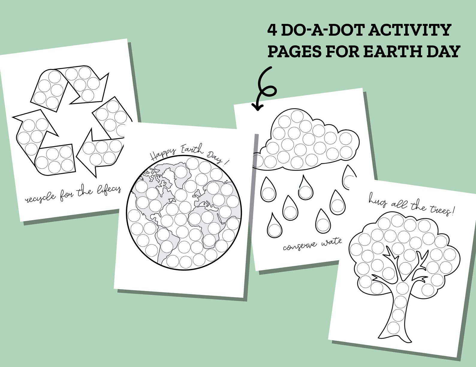 Earth Day Do-a-dot Activity Pages Perfect for Toddler - Etsy