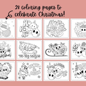 Retro Christmas Coloring Pages for Kids - 28 Groovy and Festive ...
