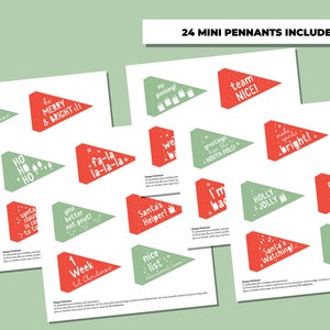 Mini Pennant Flags Perfect for Your Elf This Holiday Season, Christmas ...