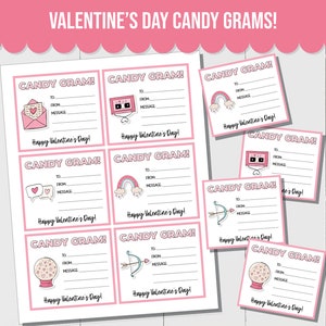 Valentines Day Candy Gram Fundraiser Flyer PTO Valentines Candy Gram ...