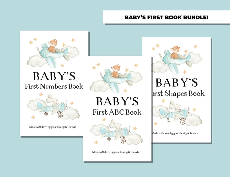 Adventure Baby Shower Game Bundle Babys 1st ABC Book First - Etsy