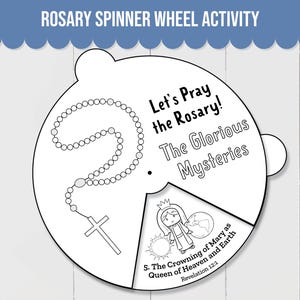 Learning the Rosary Printable Featuring the Glorious Mysteries in a ...