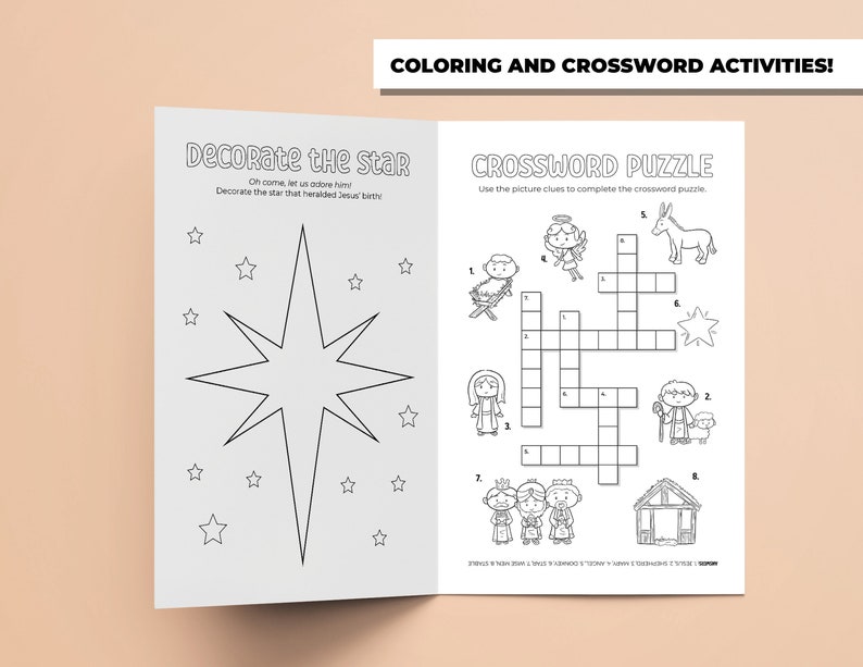 Christian Christmas Activity Book, Christian Christmas Kids Activities ...