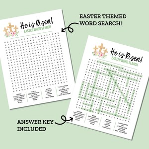 Religious Easter Word Search, Christian Easter Games, Easter Word Game ...