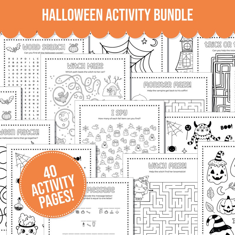 Summerween Coloring Pages - Etsy