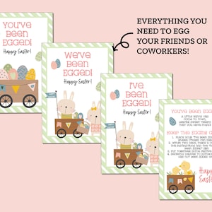 You've Been Egged Game, Printable You've Been Egged Kit, Easter Egging ...
