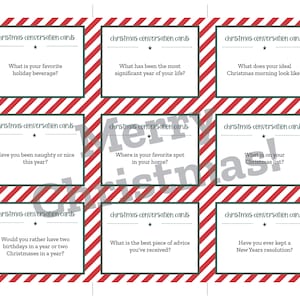 Christmas Ice Breaker Game, Conversation Starter for Office Party Game ...