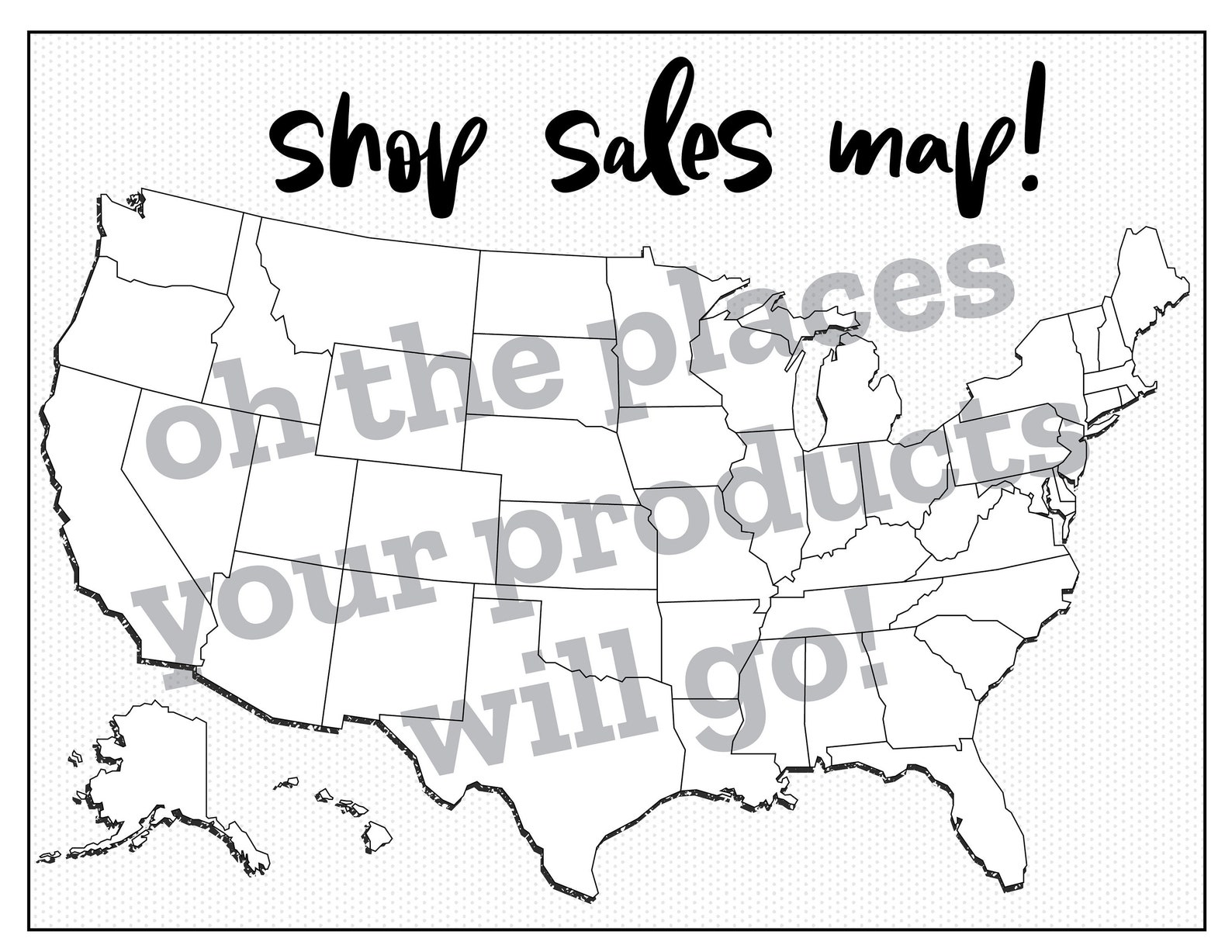 Shop Sales Tracker Map Etsy Sales Map Where Ive Shipped | Etsy