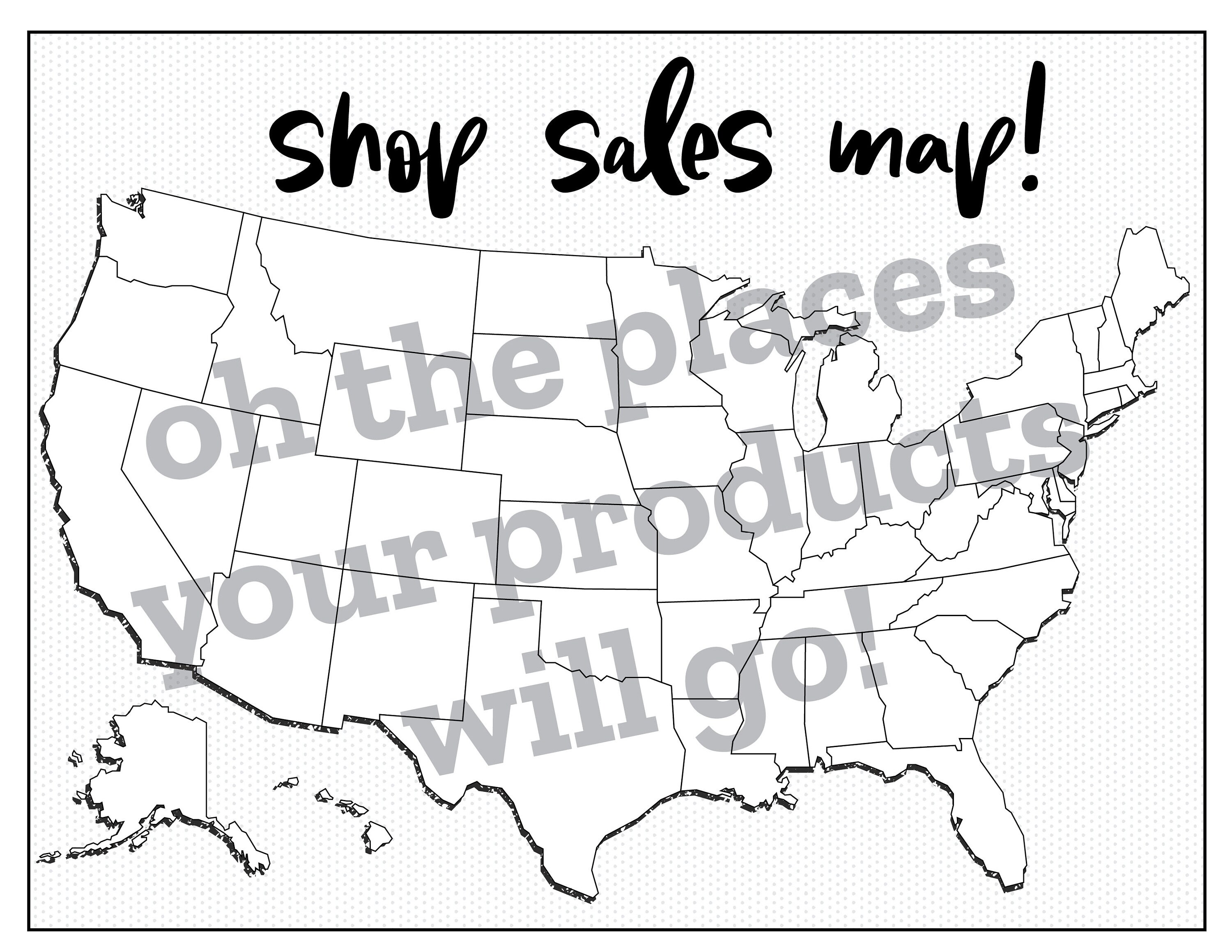 Shop Sales Tracker Map Etsy Sales Map Where Ive Shipped - Etsy