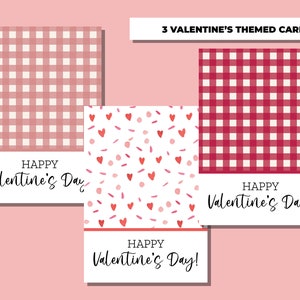 Valentine's Day Mini Cookie Card, Printable Mini Cookie Card, Cookie ...