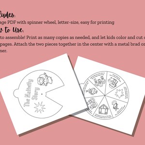 The Nativity Story Spinner Wheel Printable Perfect Christian - Etsy