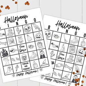 Halloween BINGO Game, Printable Fall Game for Classroom Activity ...