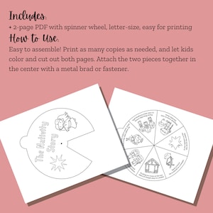 The Nativity Story Spinner Wheel Printable, Perfect Christian Christmas ...