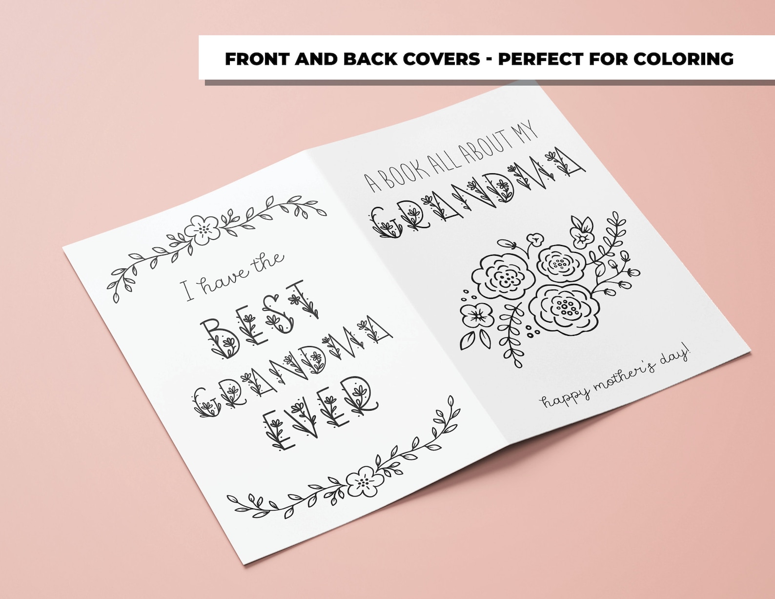 All About Grandma Printable Book for Mother's Day Perfect - Etsy