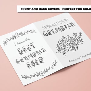 All About Grandma Printable Book for Mother's Day, Perfect Mother's Day ...