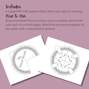 Advent Wreath Activity for Kids, Christmas Spinner Wheel Printable ...