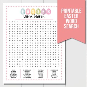 Easter Word Search, Easter Games, Easter Word Game, Printable Kids ...