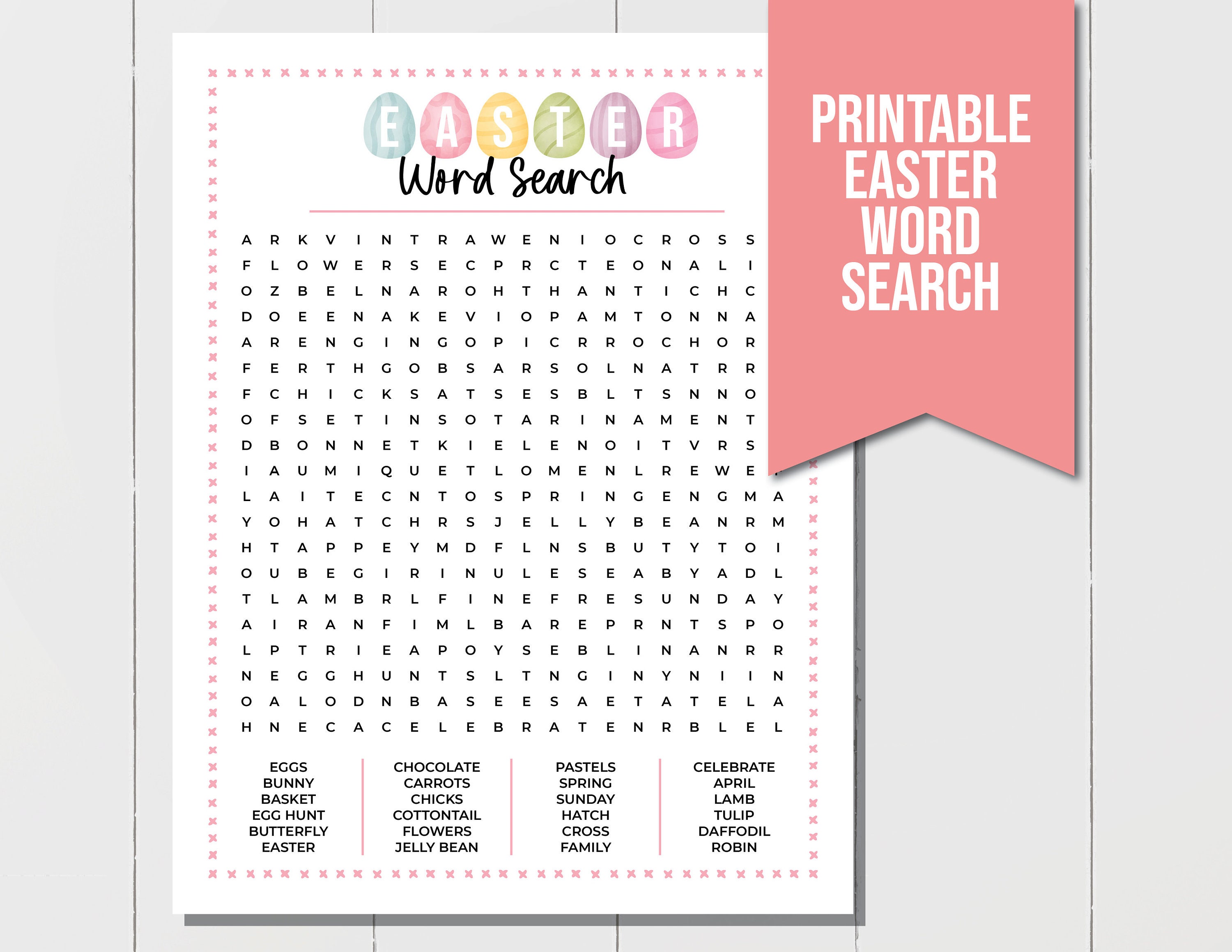 Easter Word Search, Easter Games, Easter Word Game, Printable Kids ...