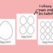 Blank Easter Egg Coloring Pages for Kids, Fun DIY Easter Egg Craft for ...
