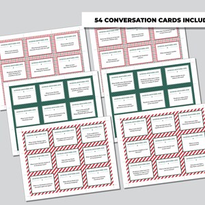 Christmas Ice Breaker Game, Conversation Starter for Office Party Game ...