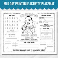 MLK DAY Color by Number- Martin Luther King Jr. Day Activity - 6 ...