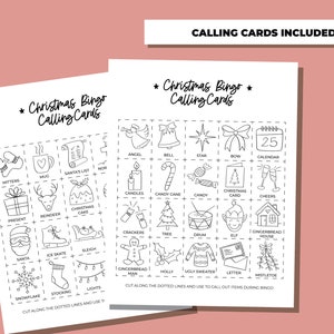 Christmas BINGO Game, Printable Game for Classroom Activity, Holiday ...