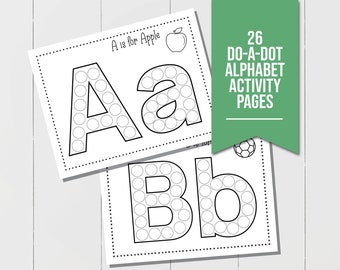 Alphabet Dot Marker Pages - Etsy
