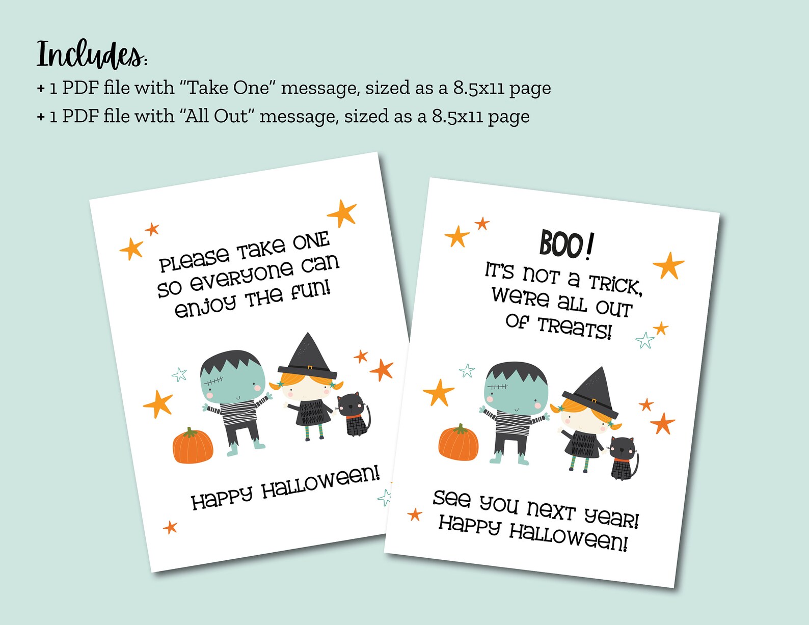 Please Take One Sign Halloween Sign Out of Candy Sign - Etsy