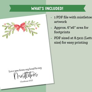 Mistletoes Handprint Art, Printable Christmas Handprint Activity for ...