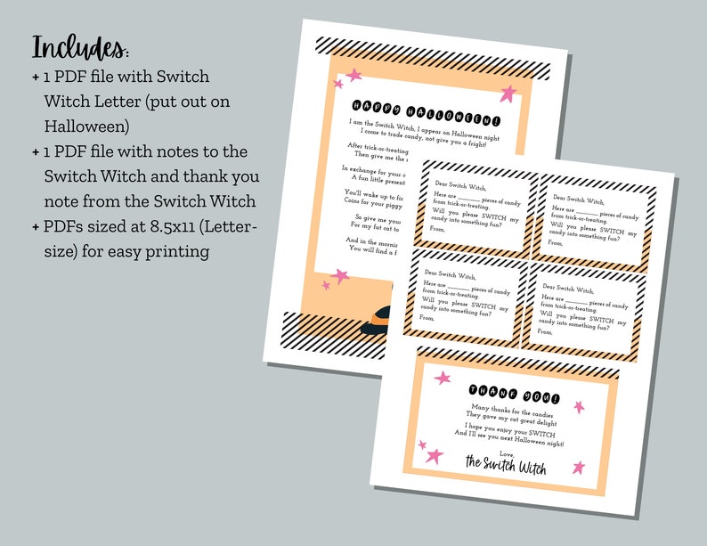 Switch Witch Printable Letter Letter From the Switch Witch - Etsy