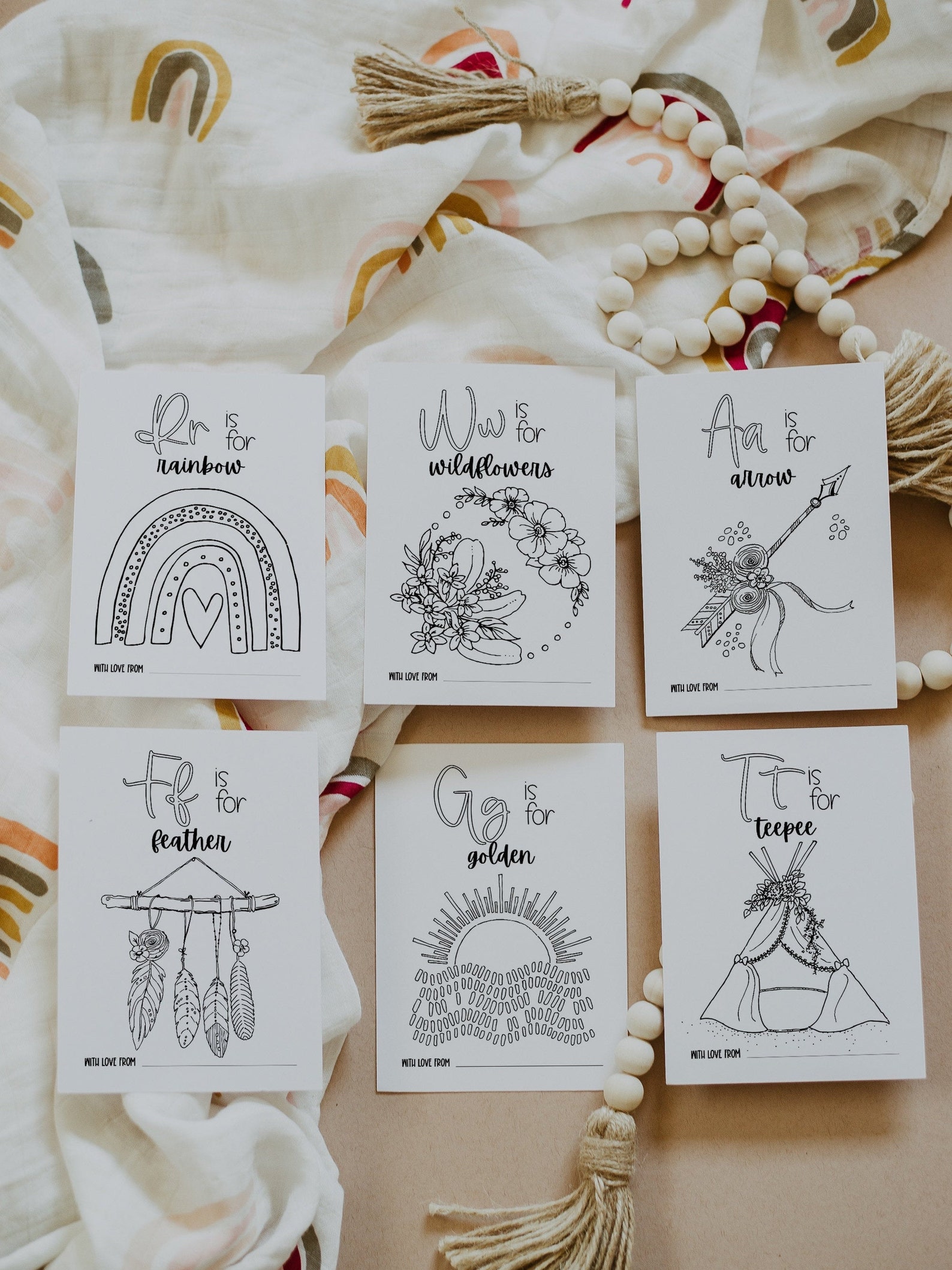 Boho Babys 1st ABC Book Alphabet Book Perfect for Boho Baby | Etsy