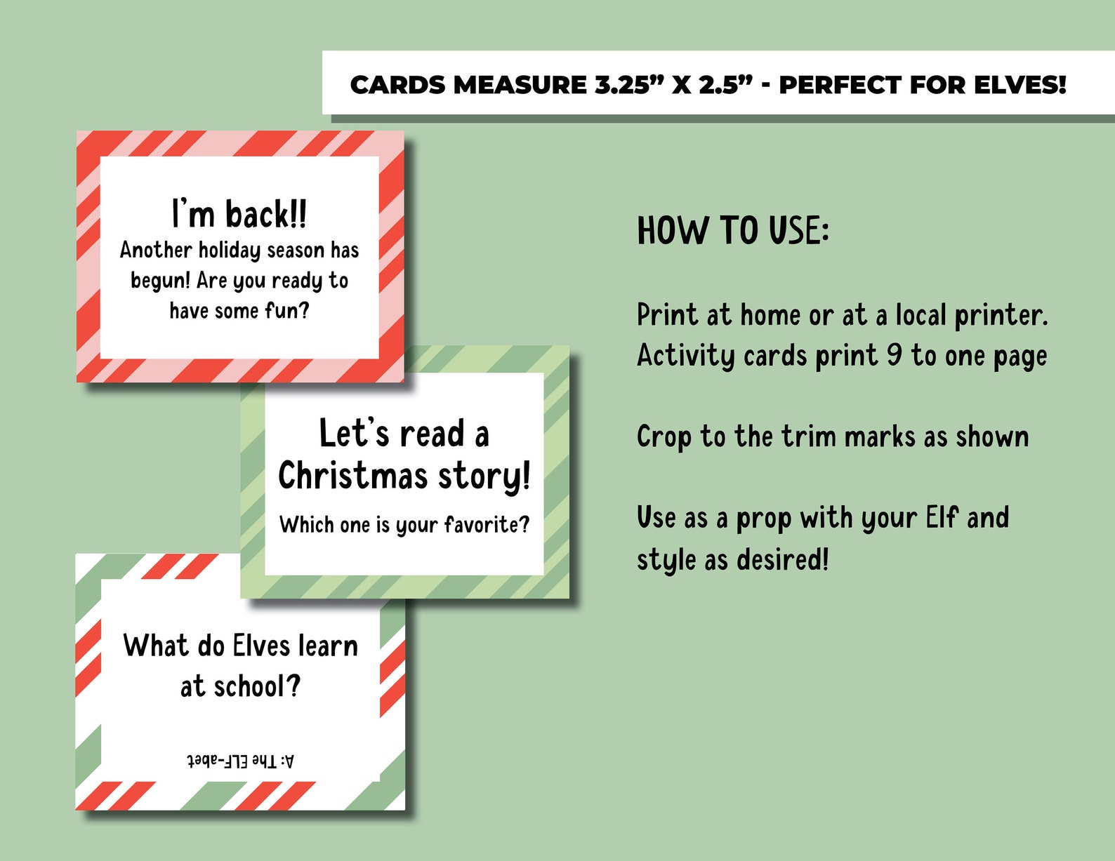 Printable Notes for Your Elf This Holiday Season Printable | Etsy